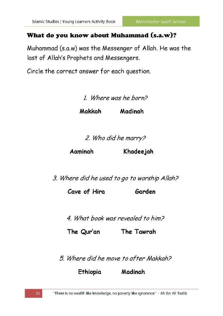 Islamic Studies Activity Book 1_Page_12 – Salafi School